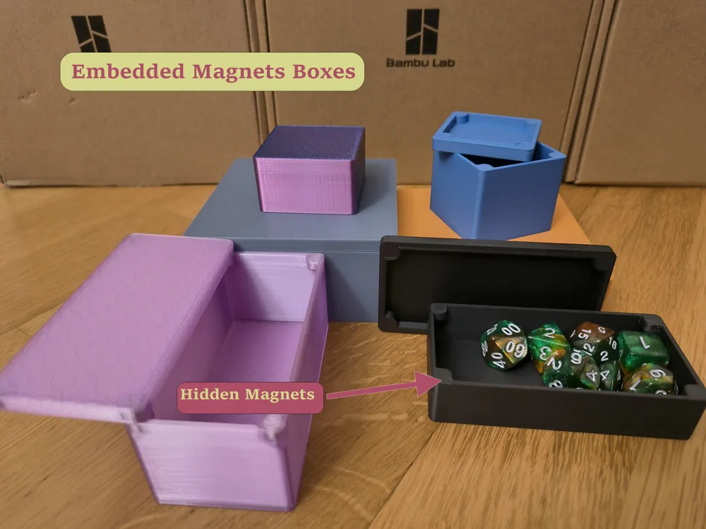 Embedded Magnets Box by Lockwick - MakerWorld