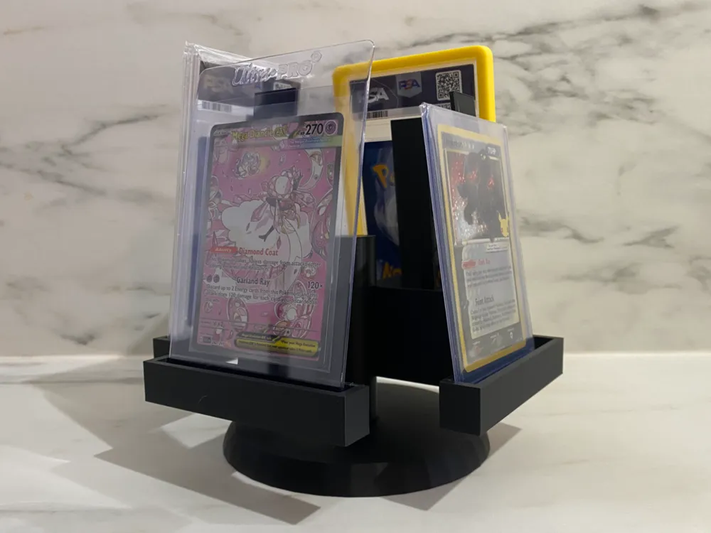 Rotating 4 Card Carousel Display Easy Set Up - Free 3D Print Model ...