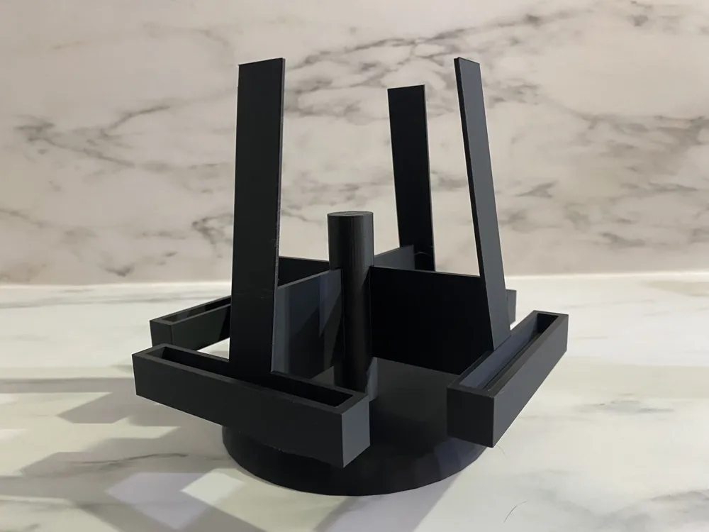 Rotating 4 Card Carousel Display Easy Set Up - Free 3D Print Model ...