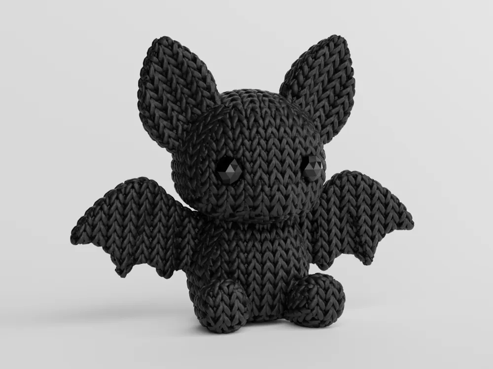 Knitted Bat - Free 3D Print Model - MakerWorld