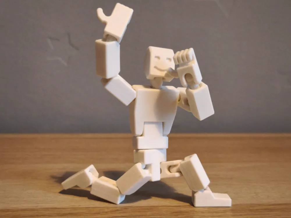 Blank Man: EVO – Articulated Figure (Prototype) - Free 3D Print Model ...