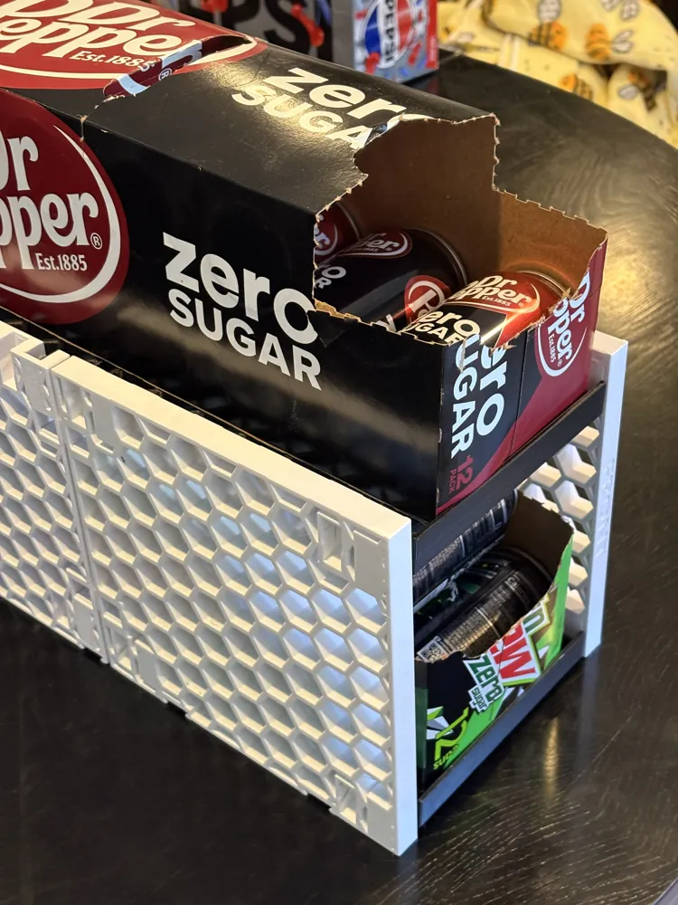 Modular Stacking Rack for Soda Pop Can 12-Packs Remixed by thczv ...