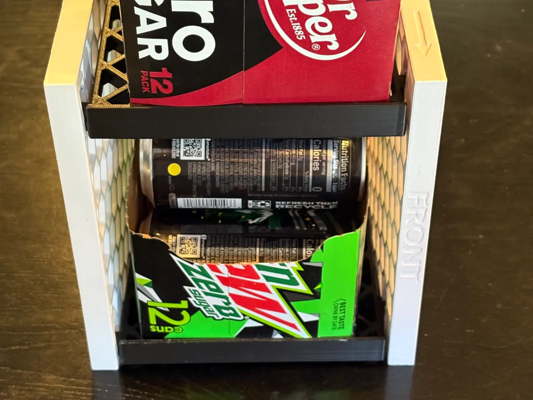 Modular Stacking Rack for Soda Pop Can 12-Packs - Free 3D Print Model ...