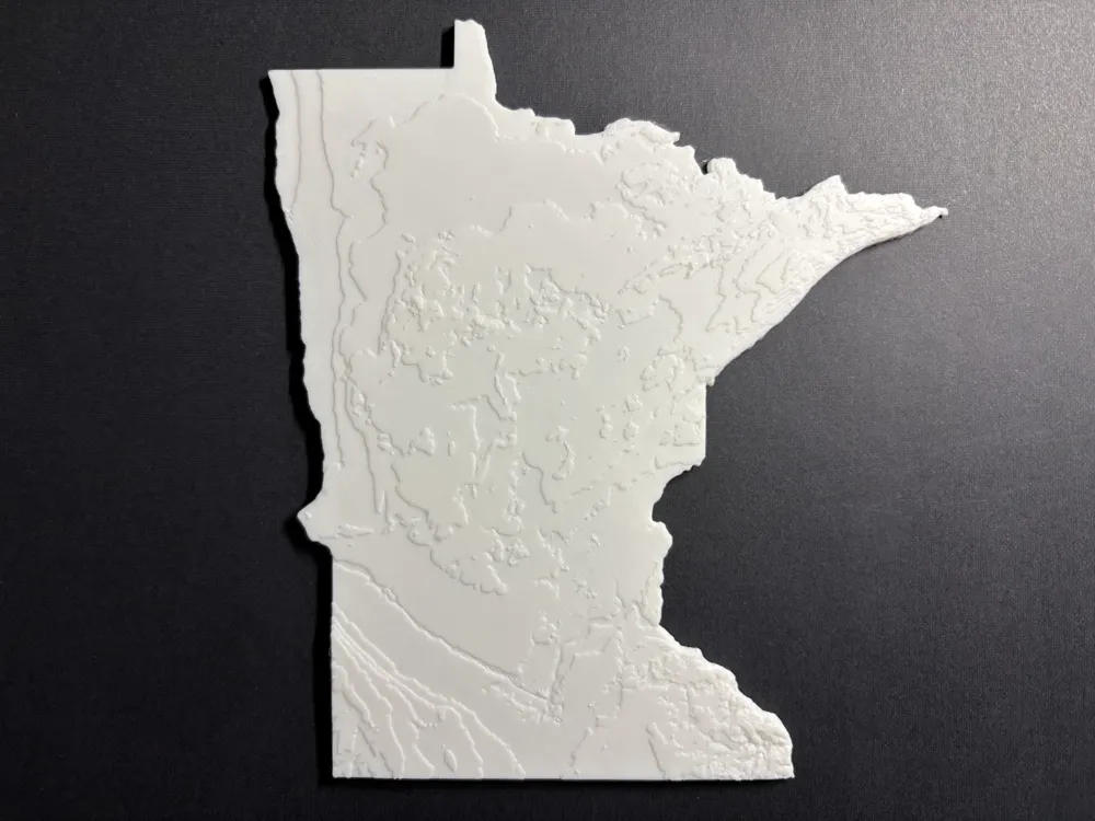 State of Minnesota terrain by MetroScape MakerWorld: Download Free 3D ...