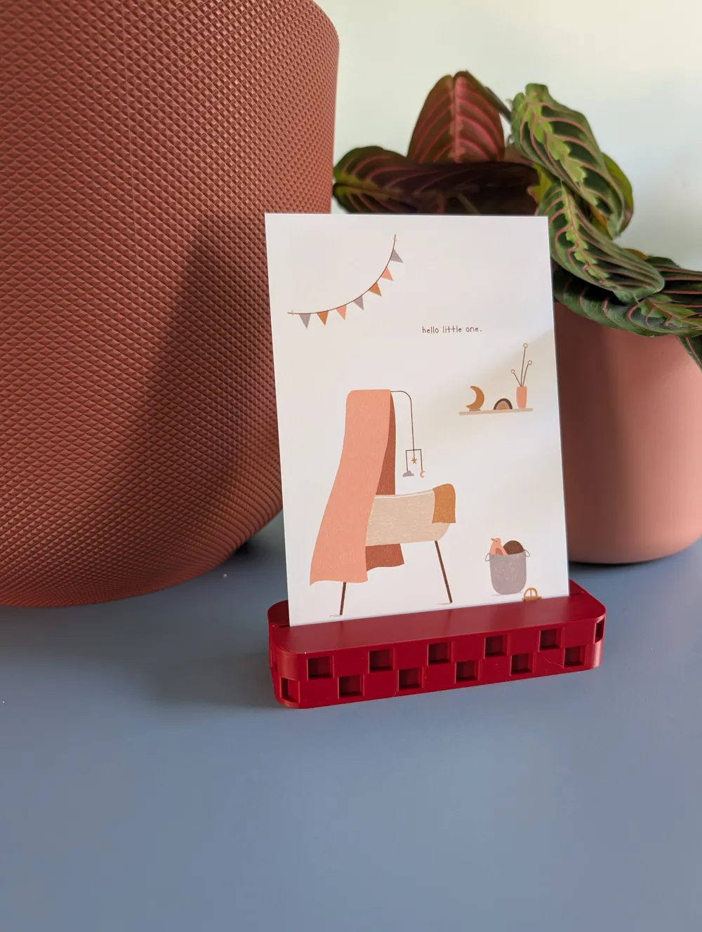 A6 Card Display Stand with Grid Cutouts - Free 3D Print Model - MakerWorld