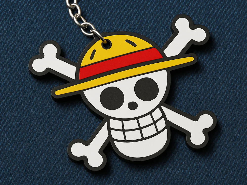 Jolly Roger Keychain - One Piece - Free 3D Print Model - MakerWorld