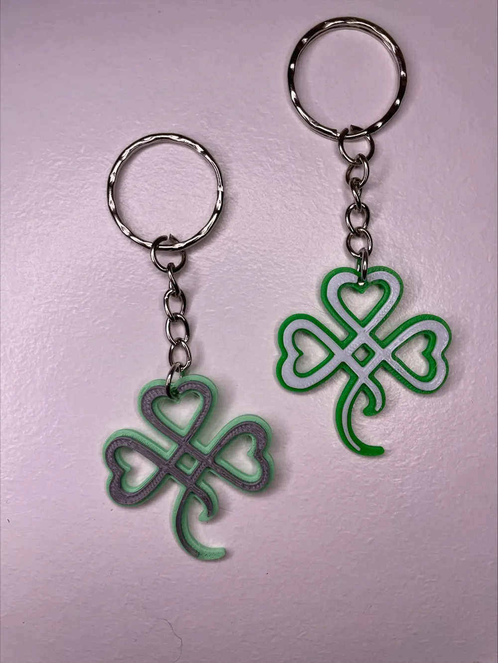 Irish Clover Keychain by seamusodubhaigan - MakerWorld