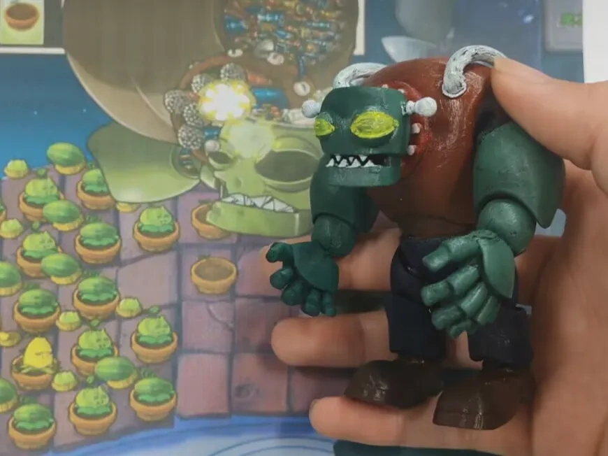 Plants vs Zombies Dr Zomboss Mech Articulated by Hynaya MakerWorld ...