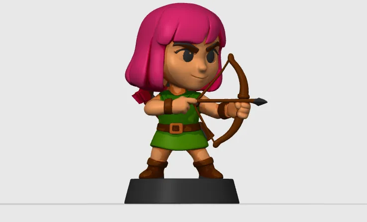 Archer clash of clans - Free 3D Print Model - MakerWorld
