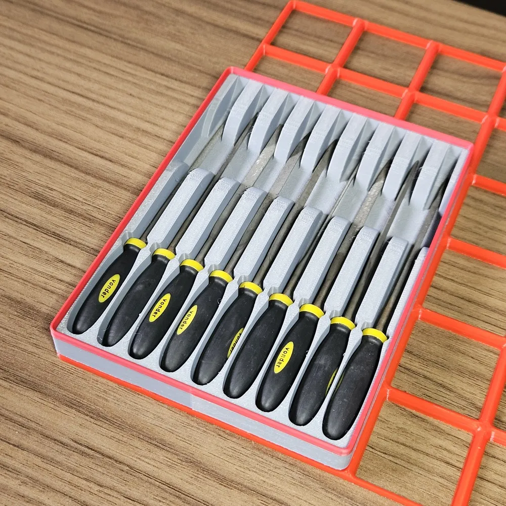 Gridfinity Precision Needle File Set - Free 3D Print Model - MakerWorld