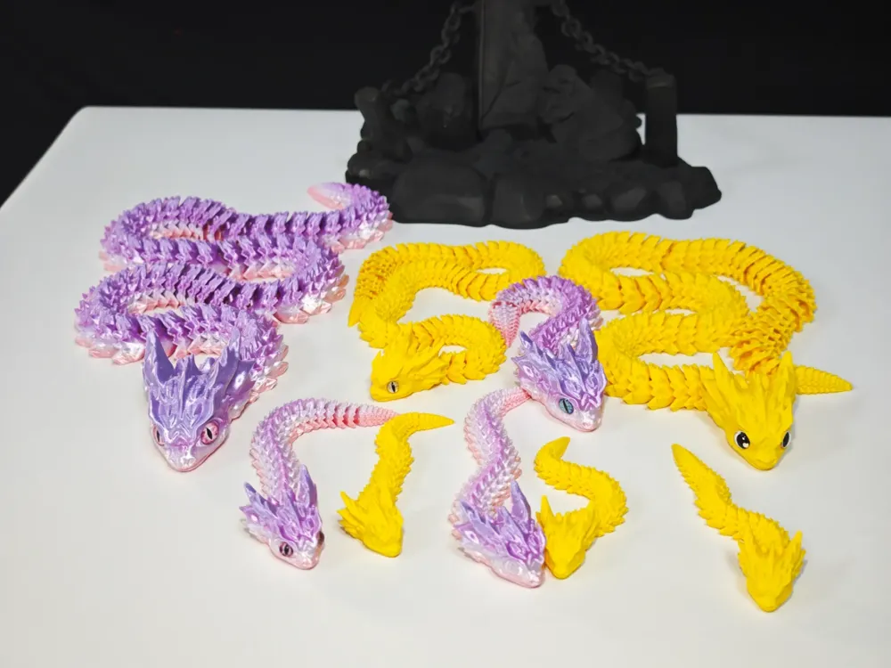 Year of the Snake - Winged Serpent ~ Print-in-Place Articulated Snake ...