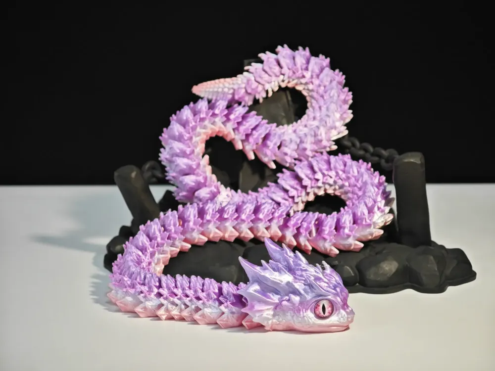 Year of the Snake - Winged Serpent ~ Print-in-Place Articulated Snake ...