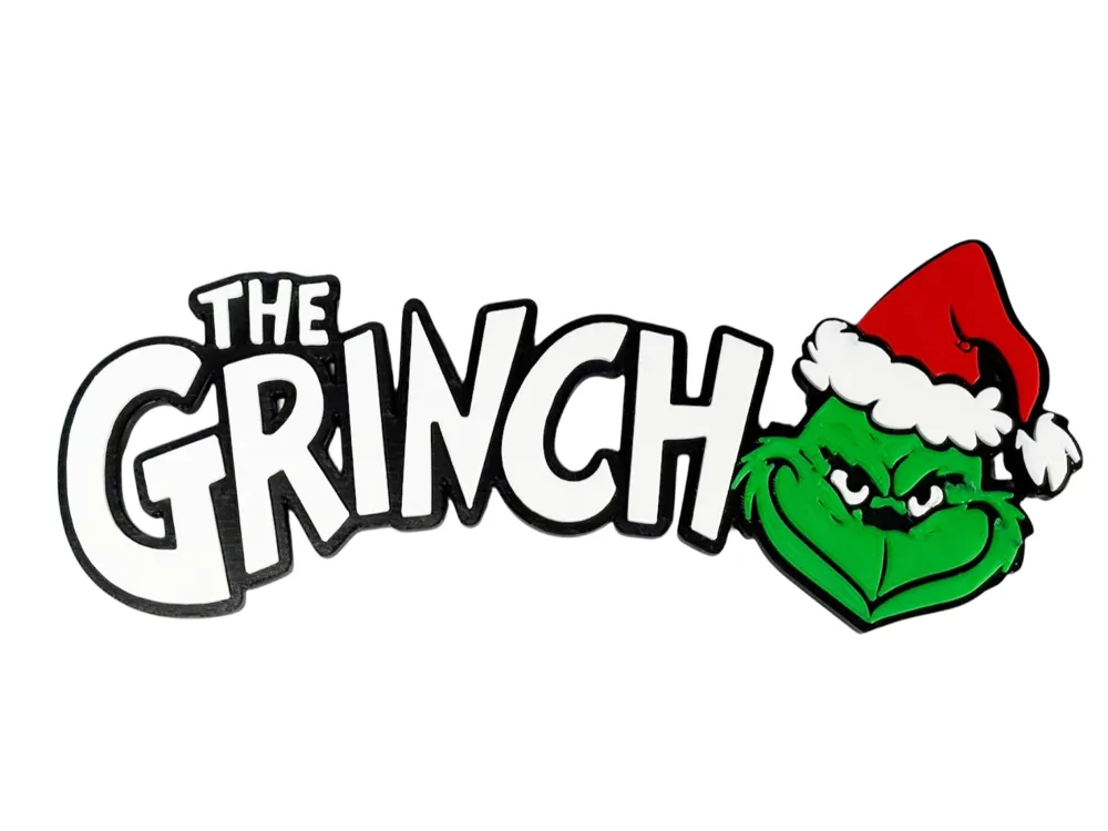 Grinch Logo Sign by nfocus design MakerWorld: Download Free 3D Models