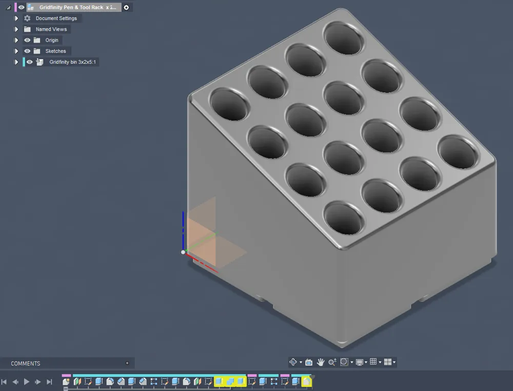 Gridfinity Pen & Tool Rack x 24 by brillious - MakerWorld