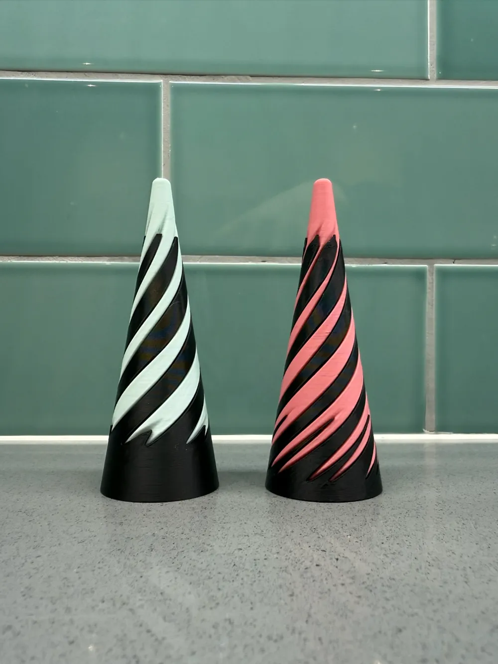 Spiral Pass Through Cones - Free 3D Print Model - MakerWorld