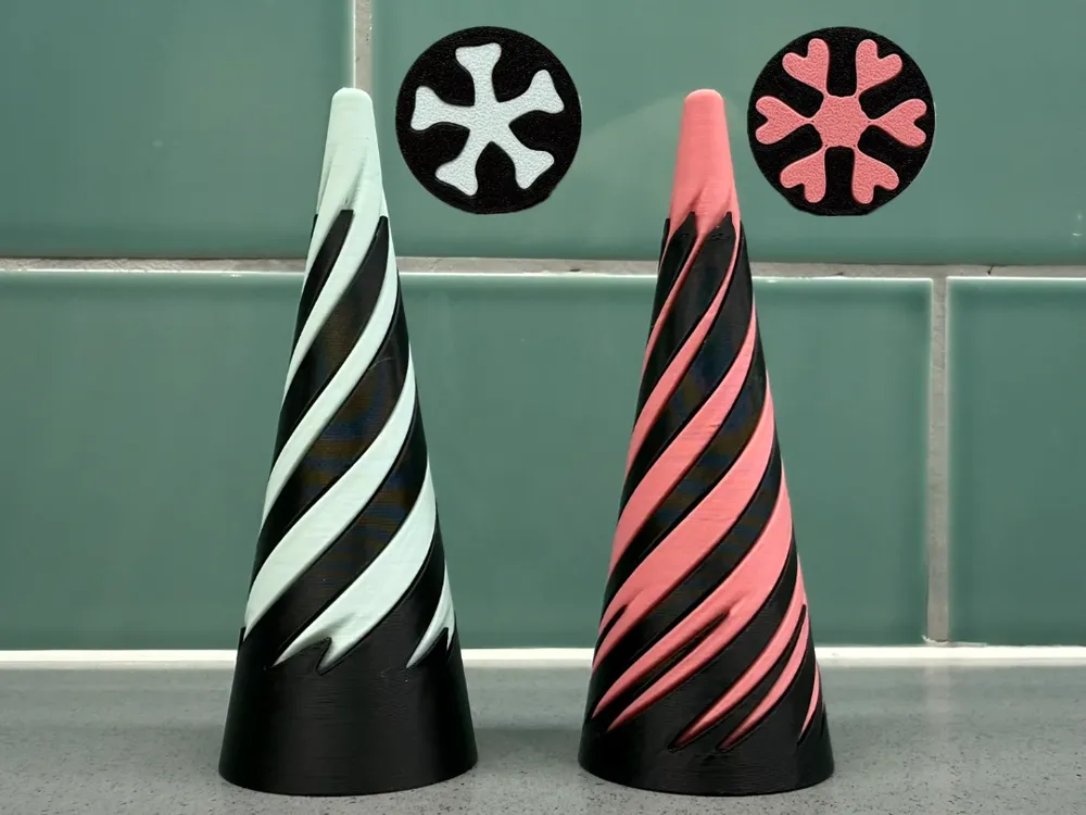 Spiral Pass Through Cones by Marto MakerWorld: Download Free 3D Models