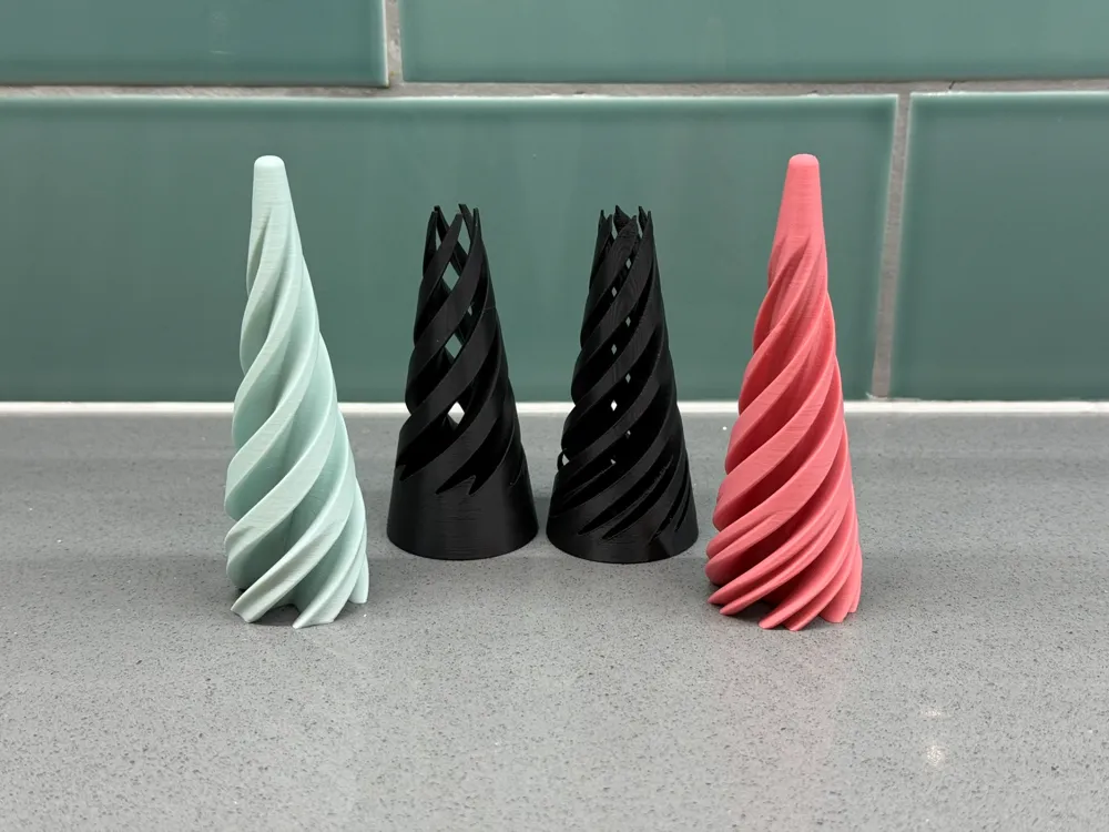 Spiral Pass Through Cones - Free 3D Print Model - MakerWorld