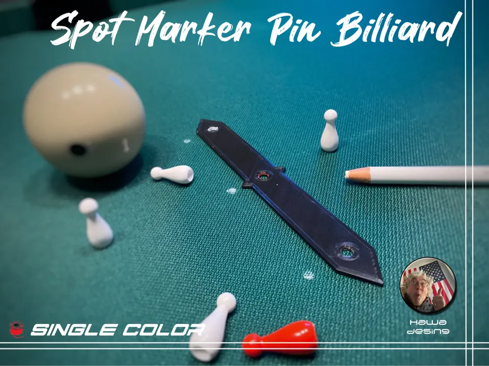 Spot Marker Pin Billiard by Kawa - MakerWorld