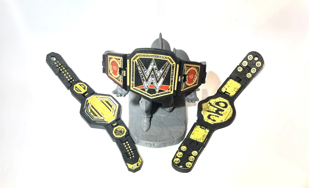 WWE Belt Flexi - Free 3D Print Model - MakerWorld