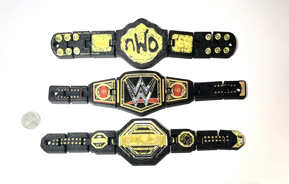 WWE Belt Flexi - Free 3D Print Model - MakerWorld