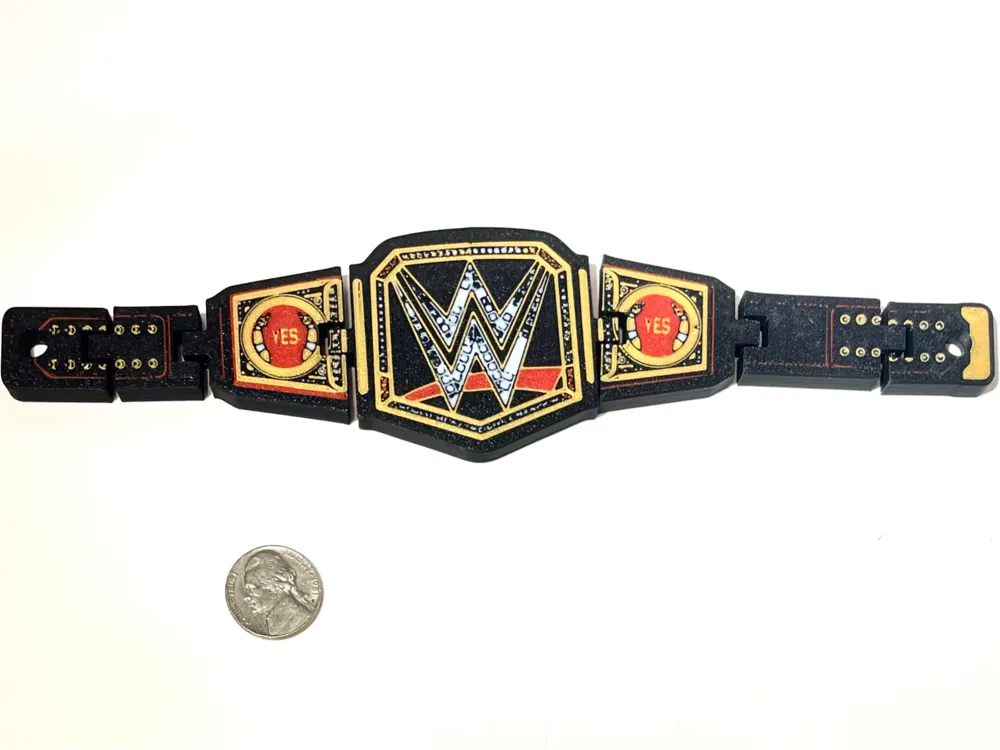 WWE Belt Flexi - Free 3D Print Model - MakerWorld