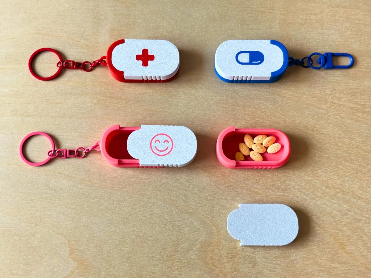 Pocket Mini Sliding Lid Pill Box (Only 10-14g) - Free 3D Print Model ...