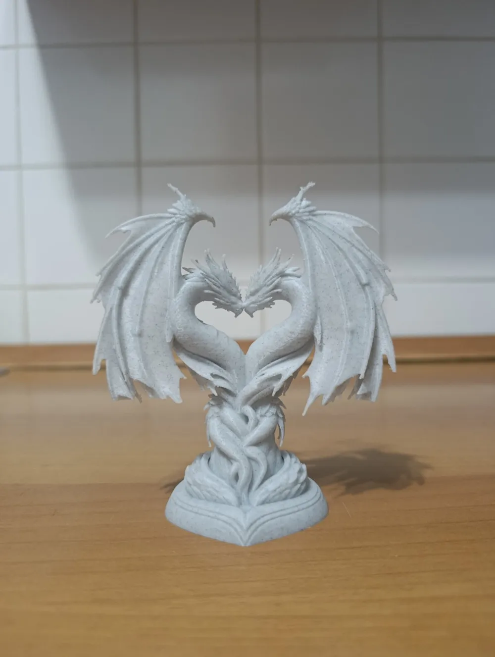 Twin Dragons of Love – Valentine Edition - Free 3D Print Model - MakerWorld