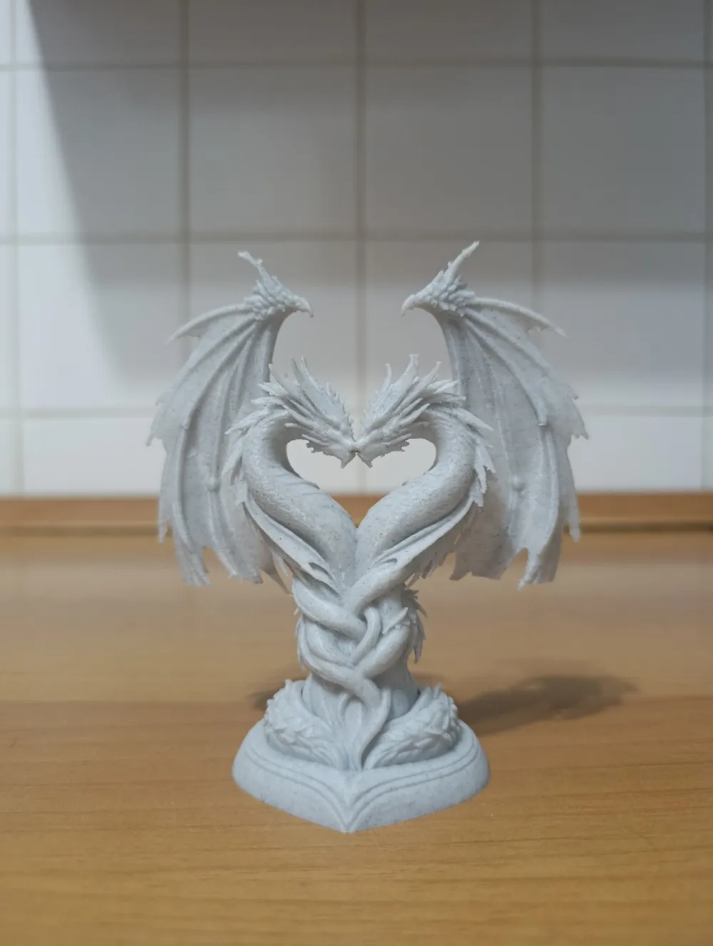 Twin Dragons of Love – Valentine Edition - Free 3D Print Model - MakerWorld