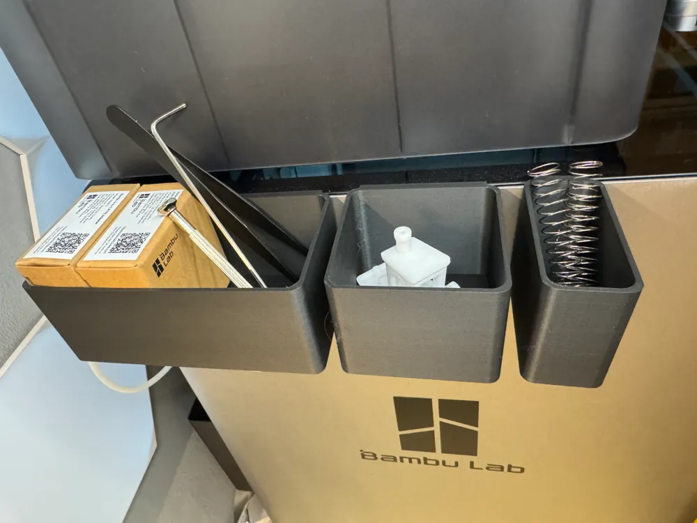 X1C/P1S/P2S - 侧边收纳盒 - 深 - 免费 3D 打印模型 - MakerWorld