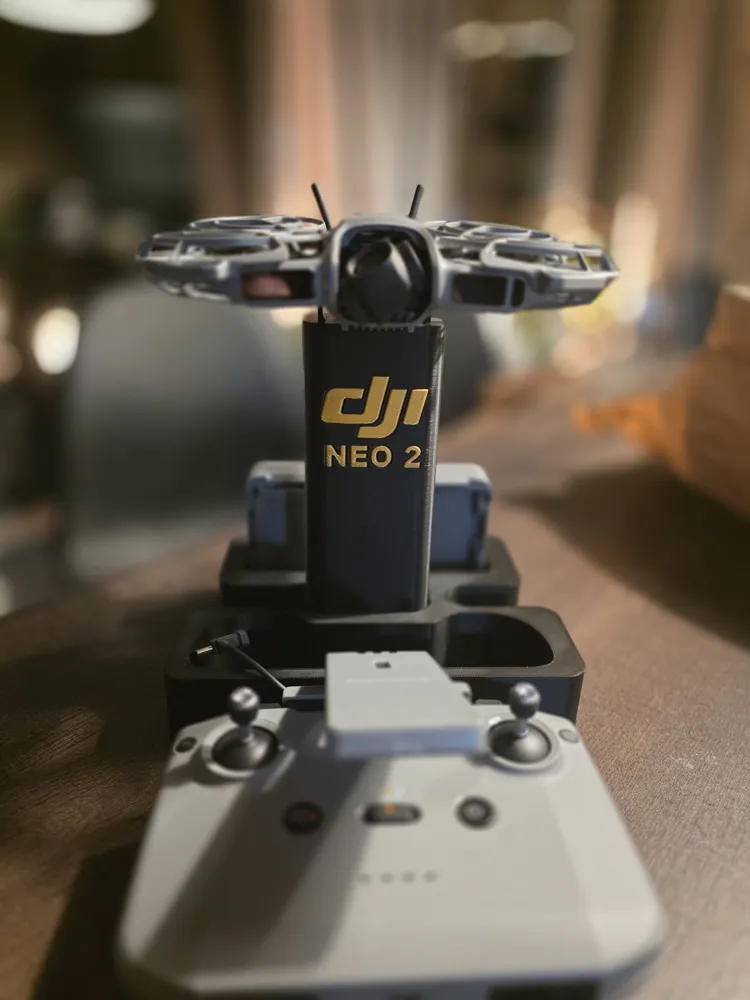 DJI Neo 2 Desktop Display and Charging Stand - Free 3D Print Model ...