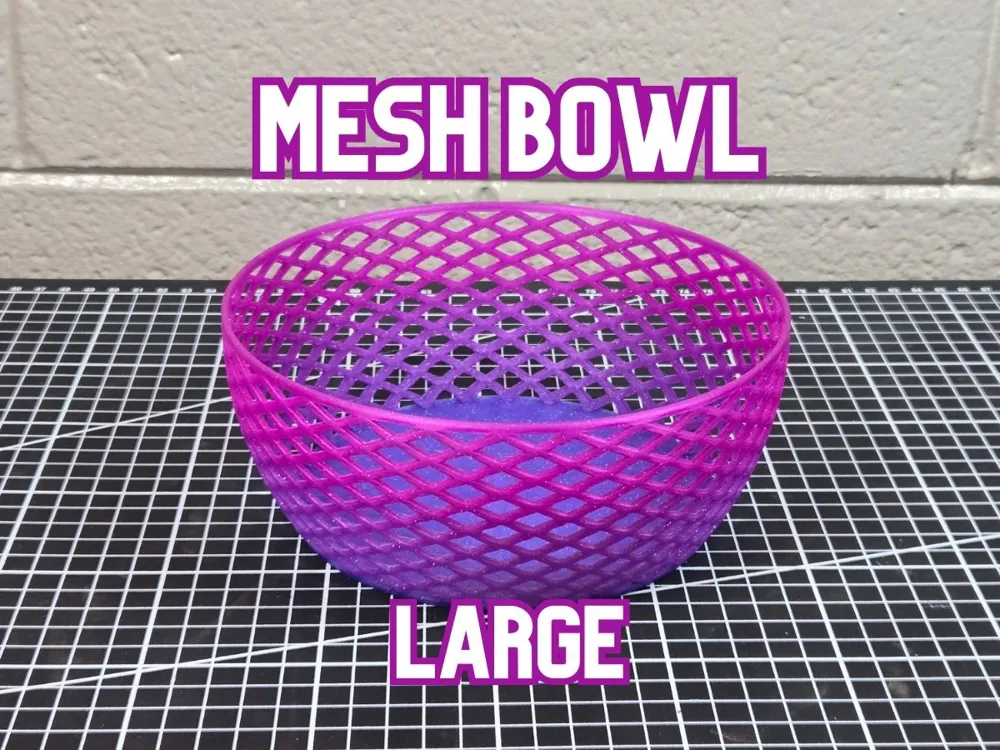 Mesh Bowl (Large) - Free 3D Print Model - MakerWorld