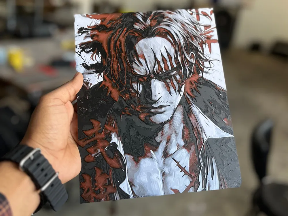 Shanks - One Piece Hueforge by Chitranshu Nagora MakerWorld: Download ...