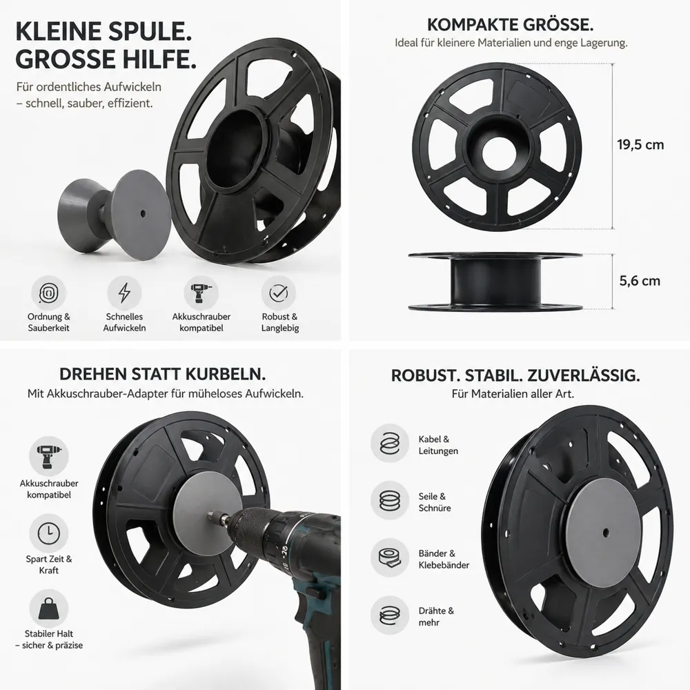 Filament Spool Adapter for Cordless Drill - Free 3D Print Model ...
