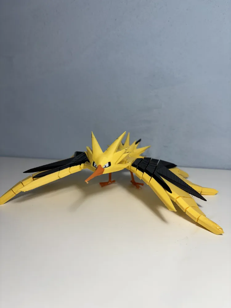 Flexi Zapdos (Pokemon) by Big Simi MakerWorld: Download Free 3D Models