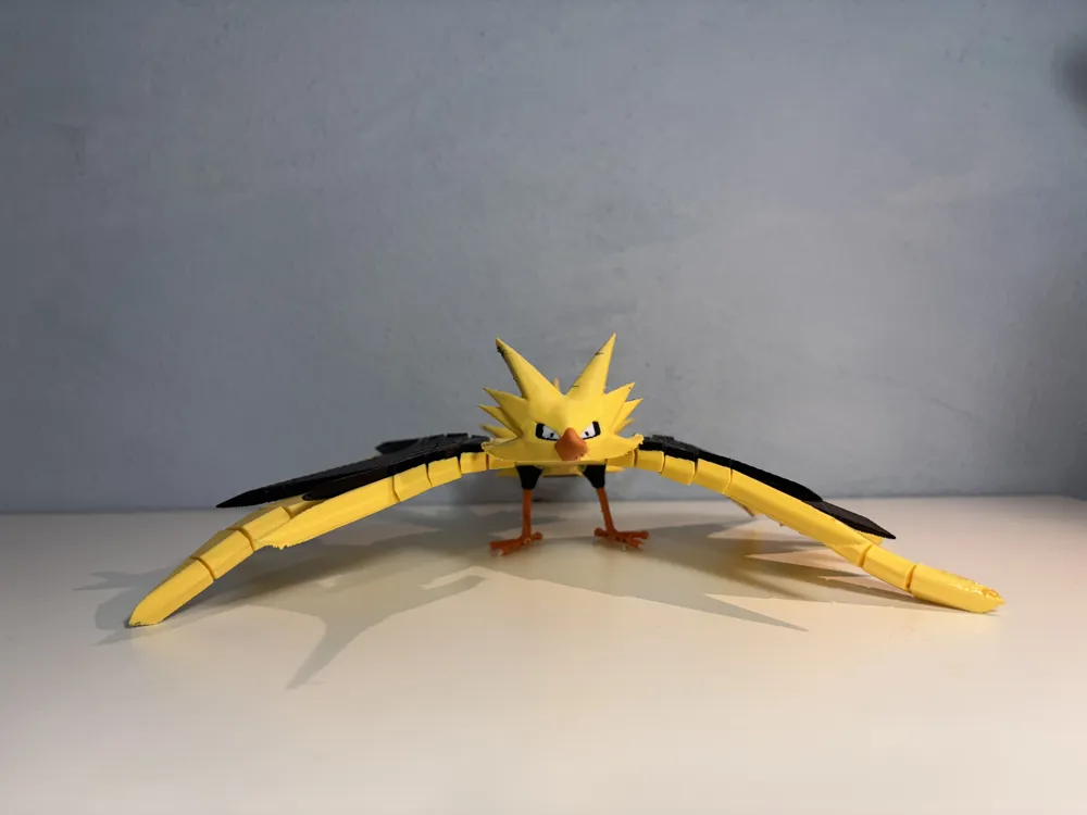 Flexi Zapdos (Pokemon) - Free 3D Print Model - MakerWorld