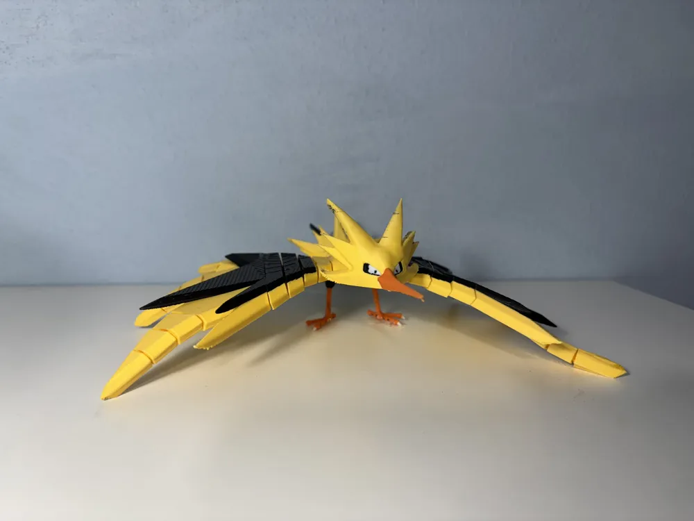 Flexi Zapdos (Pokemon) - Free 3D Print Model - MakerWorld