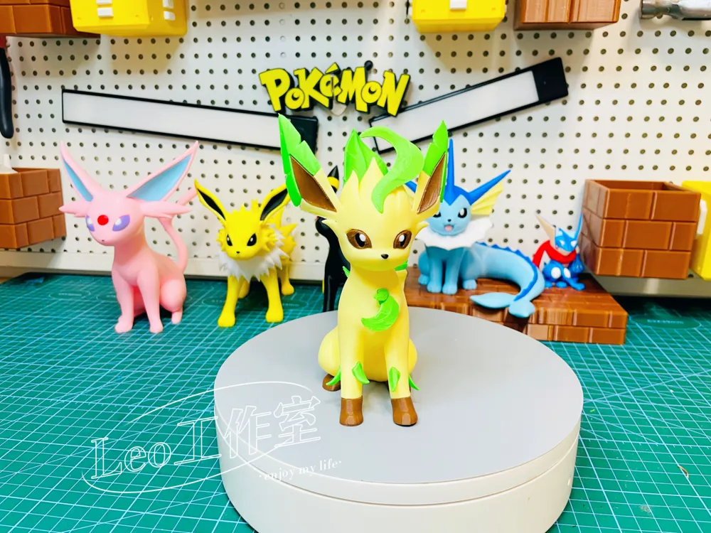 Pokémon — Leafeon (Multi-color Assembly) by 手残的Leo - MakerWorld