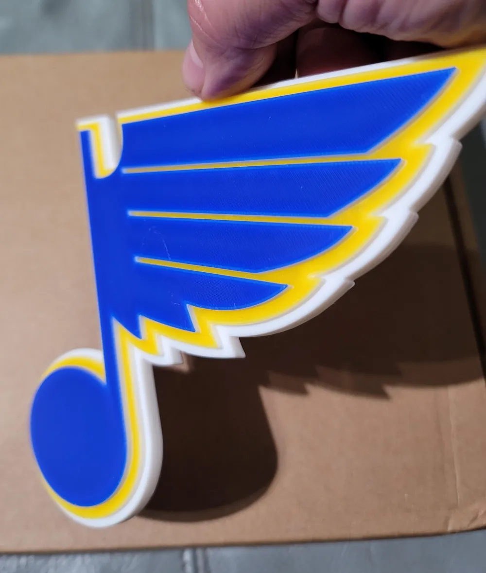 ST LOUIS BLUES 3D Logo 180mm series by mercadogarzas - MakerWorld
