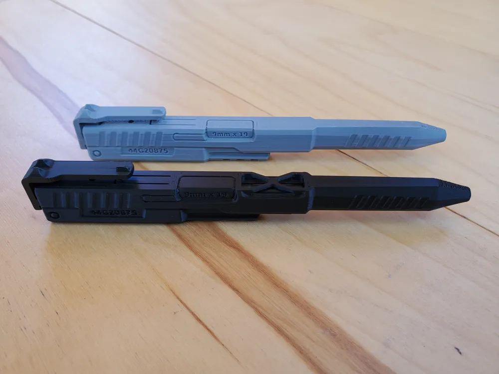 3Dプリント 新しいシングルアクションペン：テキスト編集、4部品 - 無料3Dモデル -MakerWorld