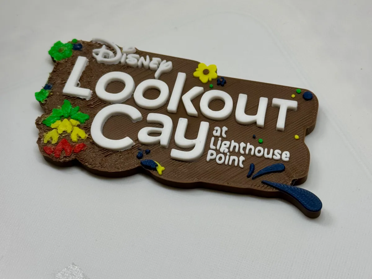 Lookout Cay Sign Magnet - Free 3D Print Model - MakerWorld