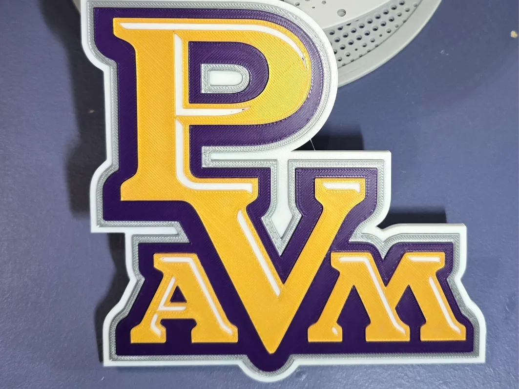PRAIRIE VIEW A&M V2 3D Logo 180mm series - Free 3D Print Model - MakerWorld