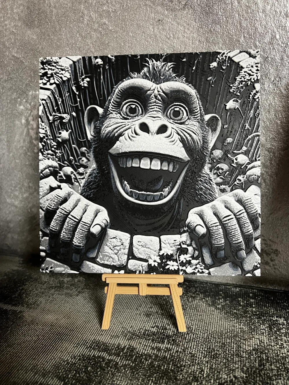 Funny Monkey HueForge by Roberto Salvi - MakerWorld