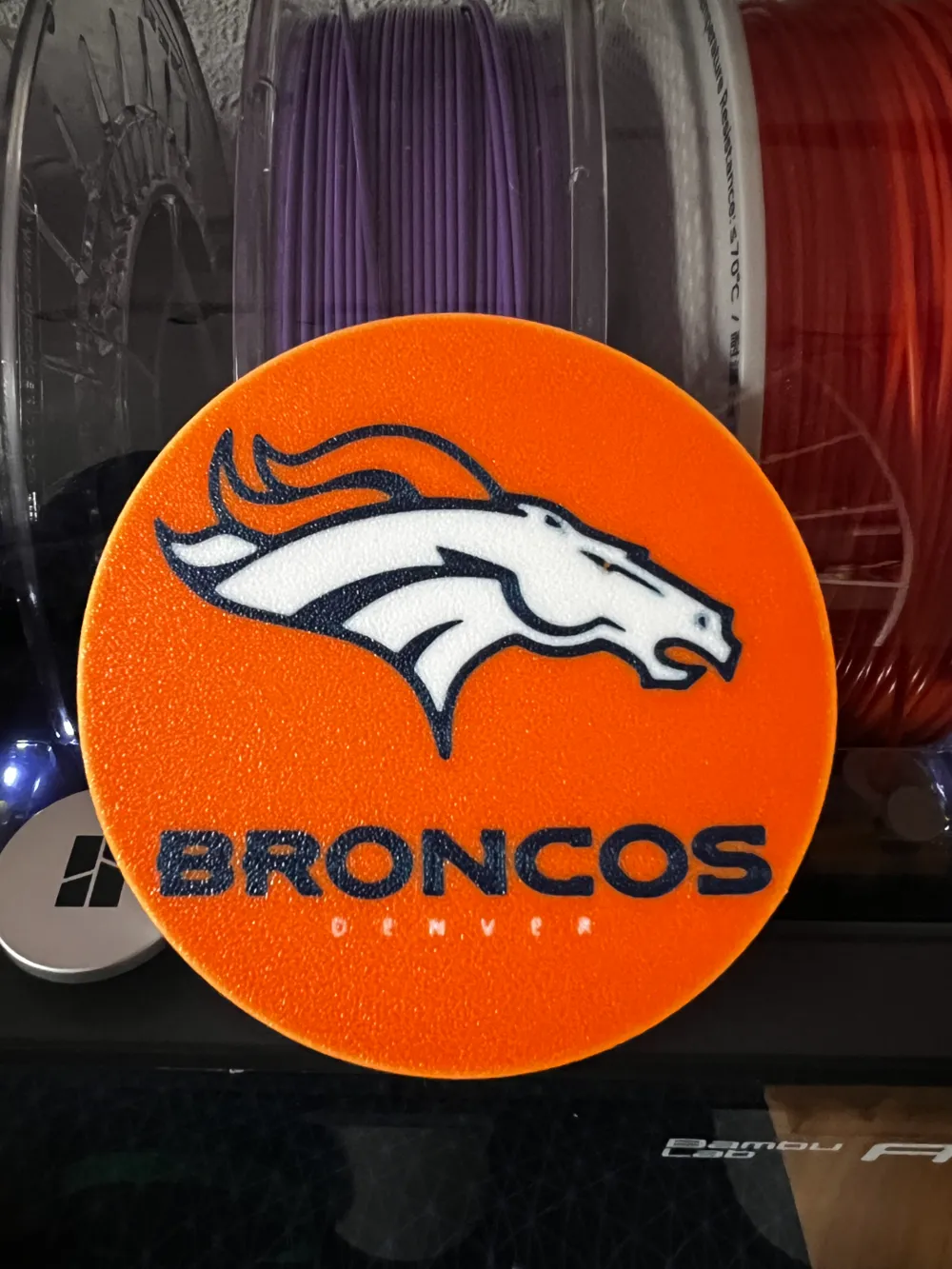 NFL Denver Broncos Shield - Coaster by Culebra MakerWorld: Download ...