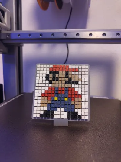 8-Bit Super Mario Pixel Puzzle by Marzio - MakerWorld