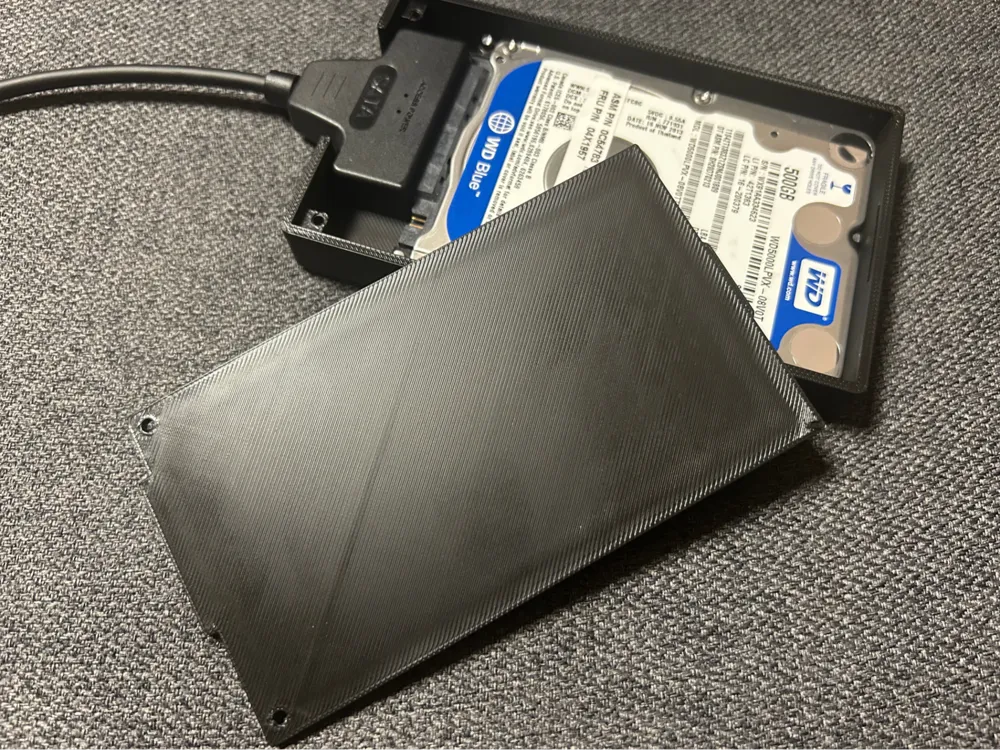 External 2.5" HDD SSD box with USB adapter - Free 3D Print Model ...