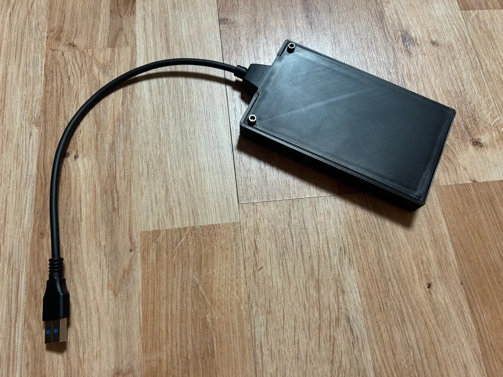 External 2.5" HDD SSD box with USB adapter - Free 3D Print Model ...