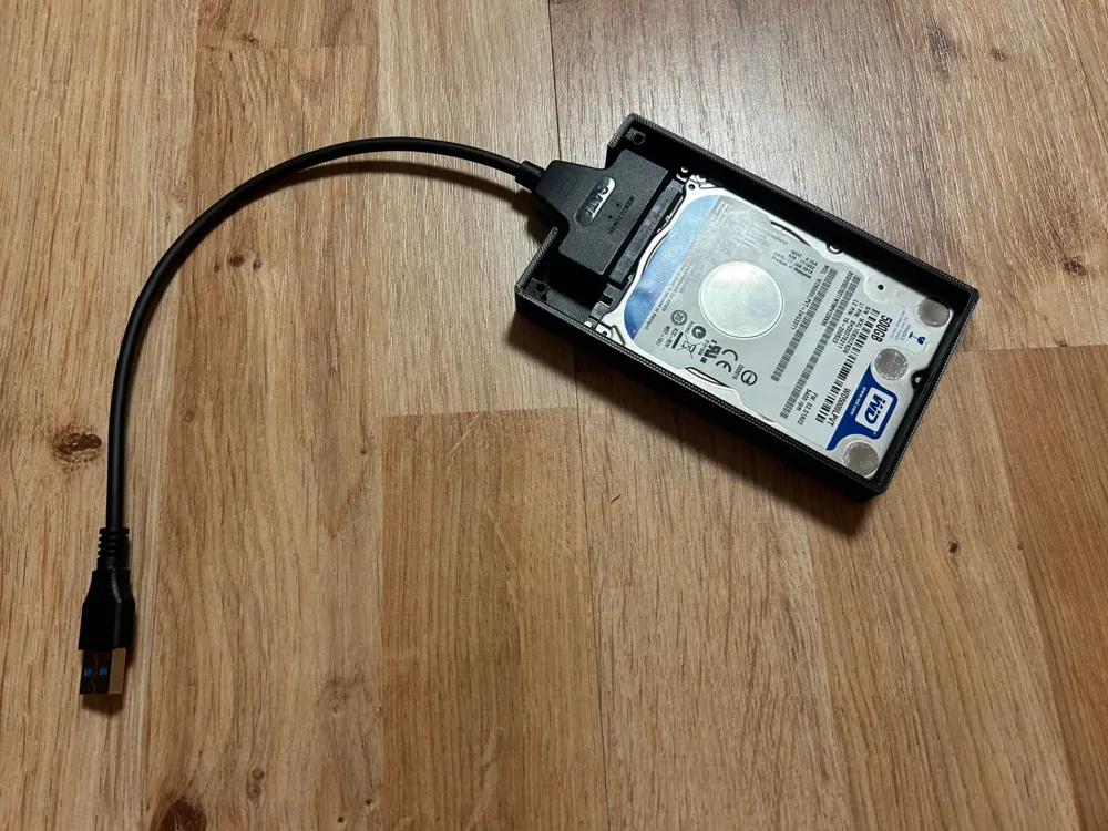 External 2.5" HDD SSD box with USB adapter - Free 3D Print Model ...