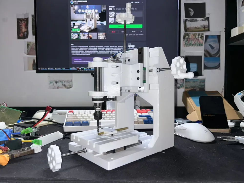 Improved DIY Mini Milling Machine (ER Collet Version without Motor) by ...