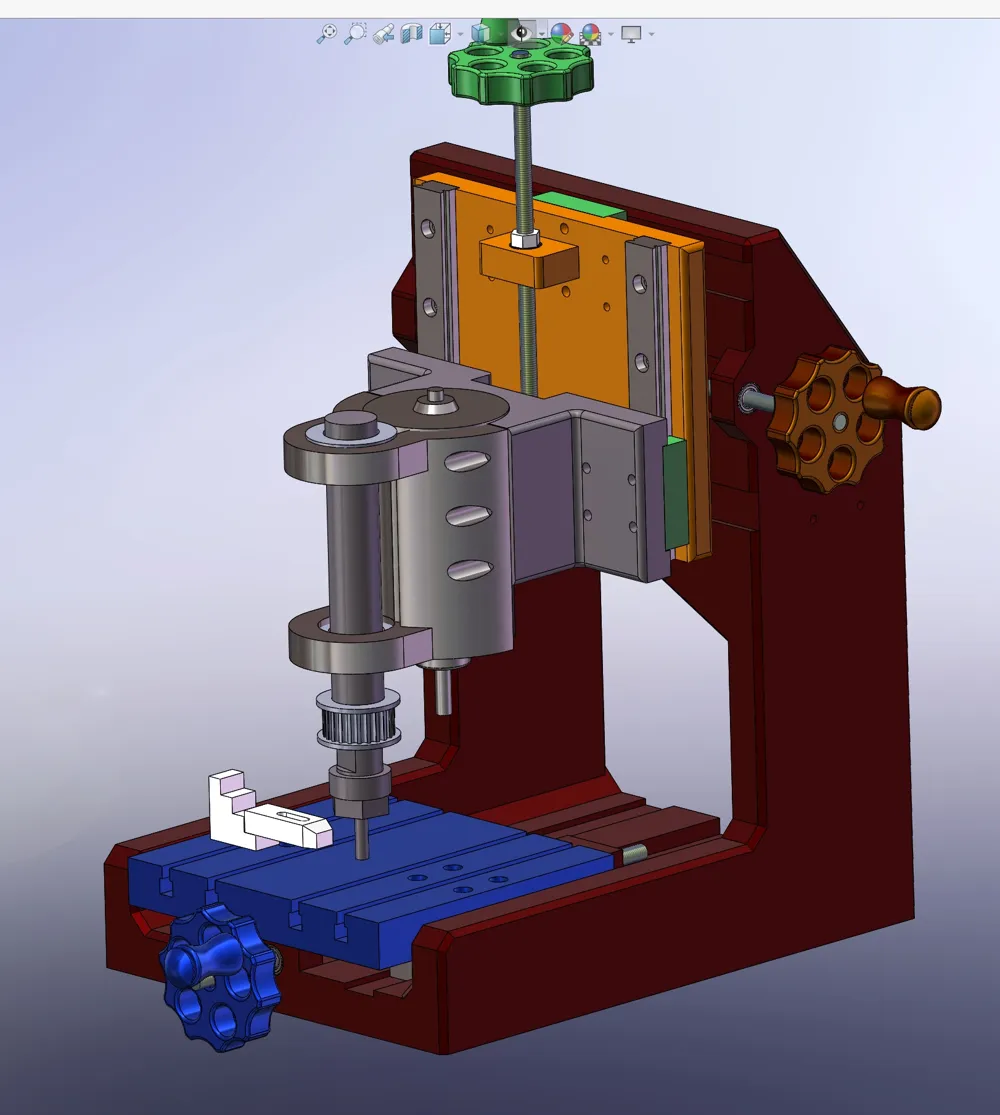 Improved DIY Mini Milling Machine (ER Collet Version without Motor) by ...