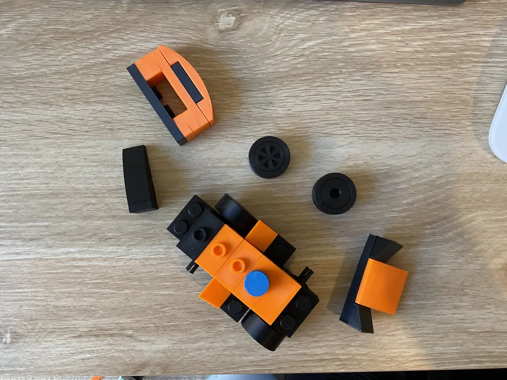 Simple Brick F1 Car - Free 3D Print Model - MakerWorld